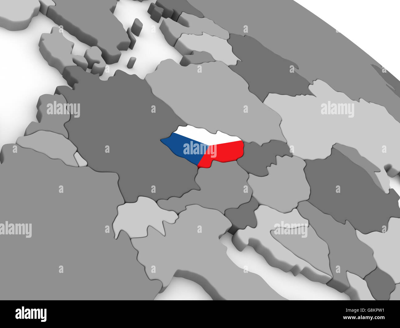 Political map of czechia hi-res stock photography and images - Alamy