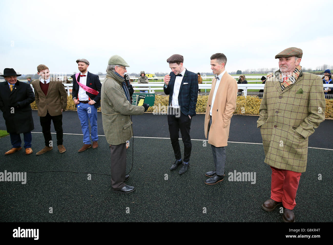 The finalists in the best dressed male competition during the Gentlemen ...