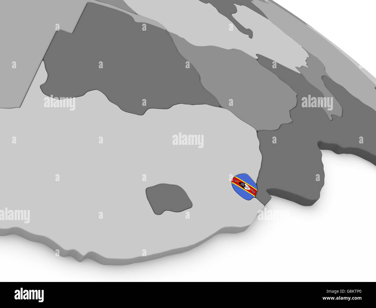 Map of swaziland hi-res stock photography and images - Alamy