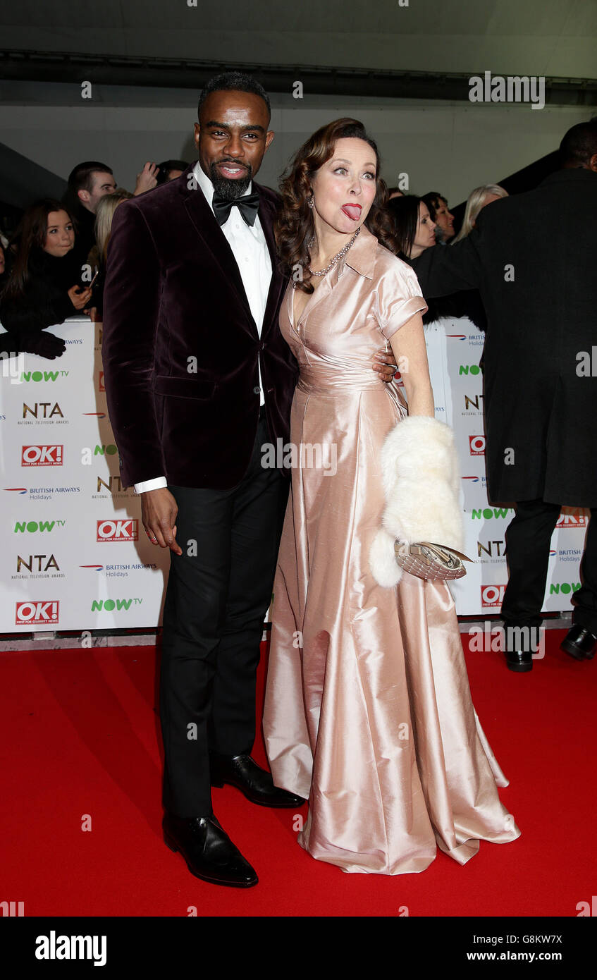 Charles Venn and Amanda Mealing arriving at the National Television ...