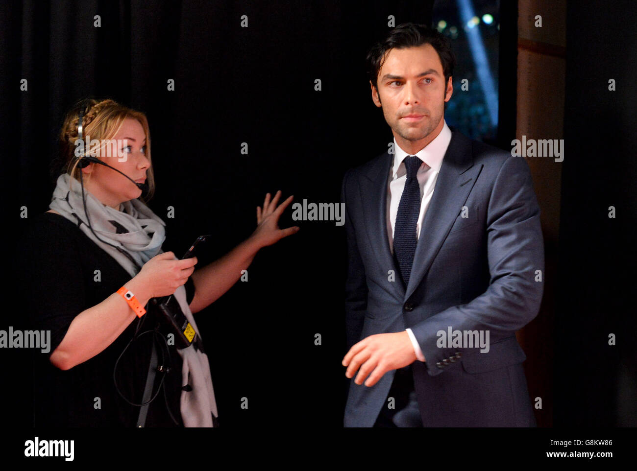 Aidan Turner with the award for Best Drama Performance (Poldark ...