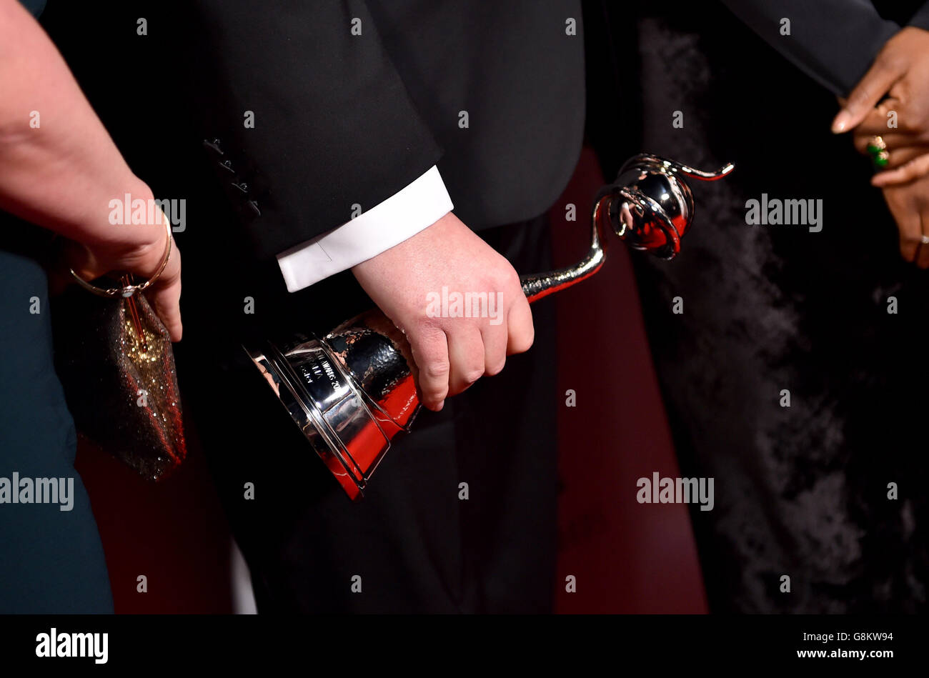The cast of Doctor Foster with the award for Best New Drama pictured ...