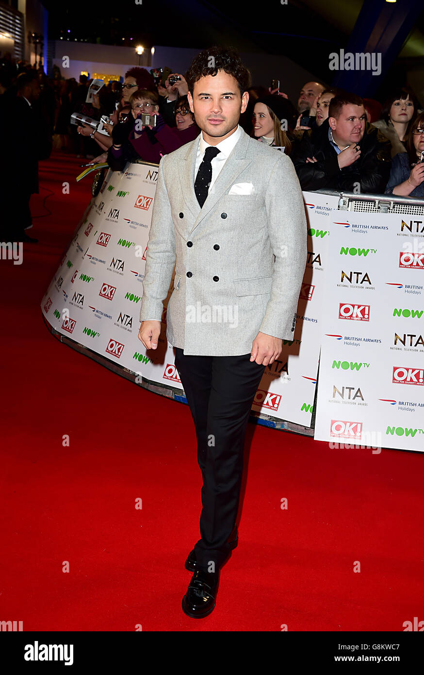 Ryan Thomas Arriving At The National Television Awards 2016 Held At The O2 Arena In London
