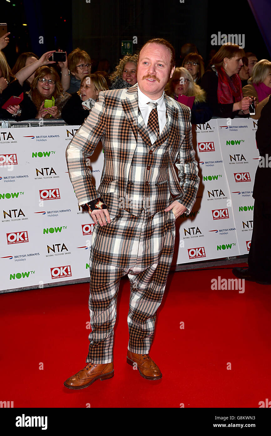 Keith Lemon aka Leigh Francis arriving at the National Television ...