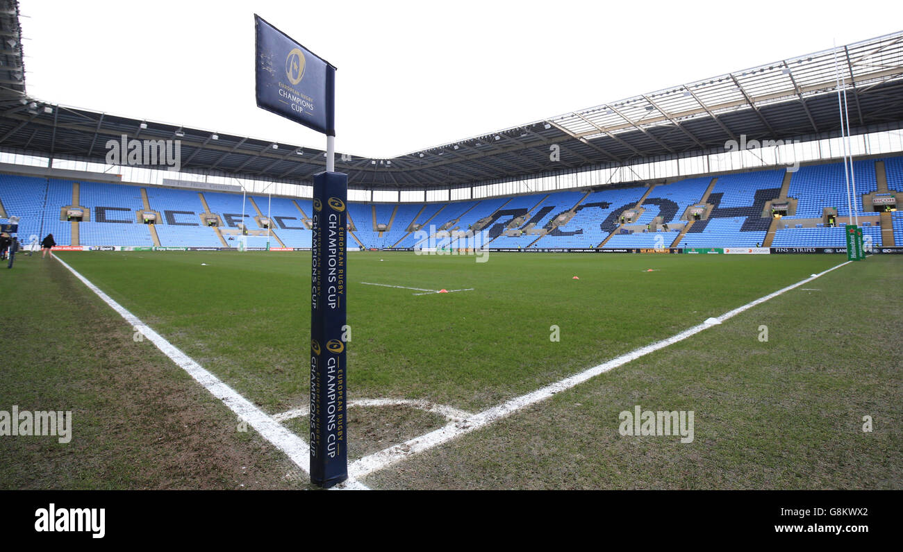 A general view inside the Ricoh Arena before the European Champions Cup ...