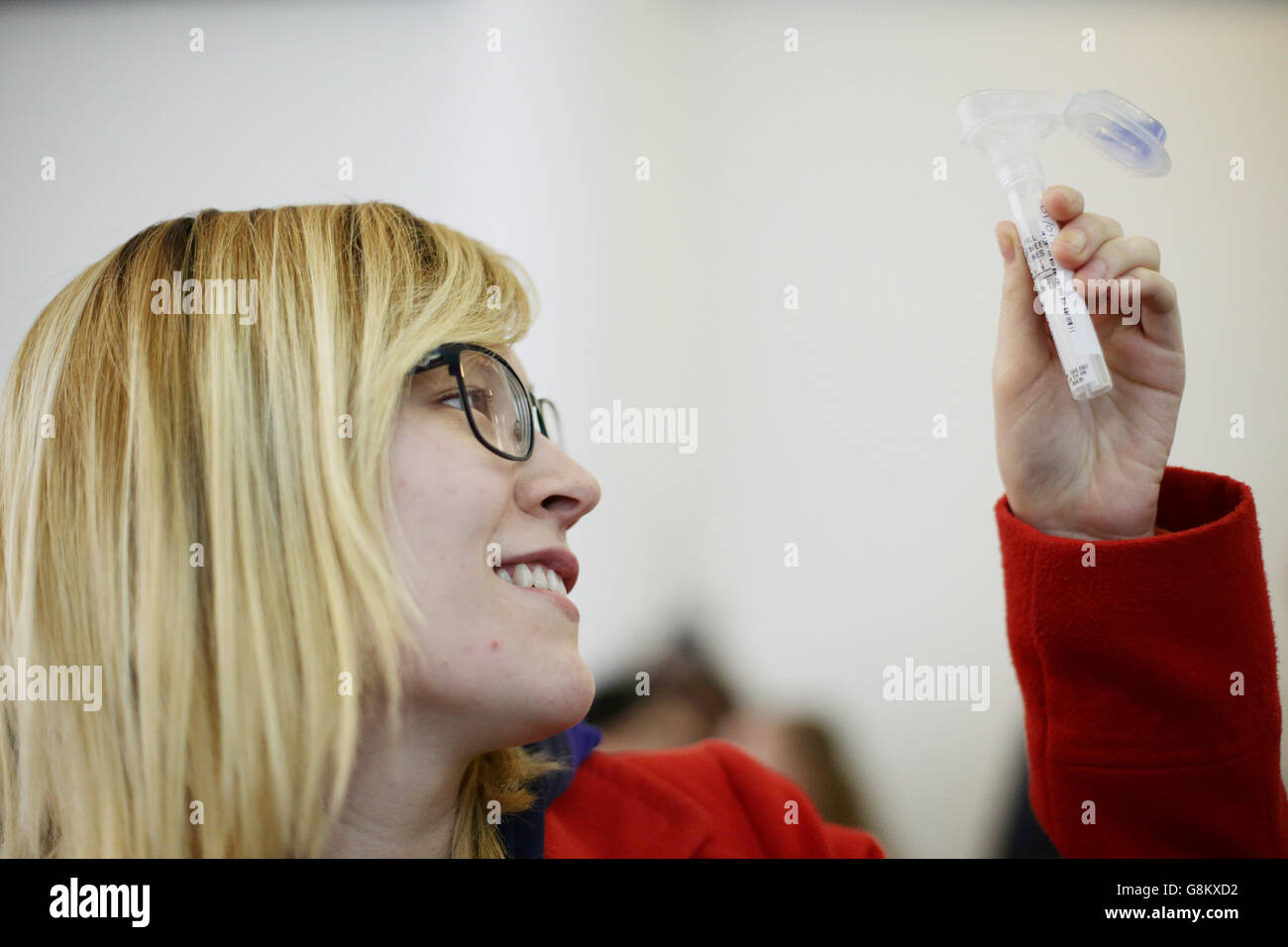 Donating spit sample blood cancer charity hi-res stock photography and ...