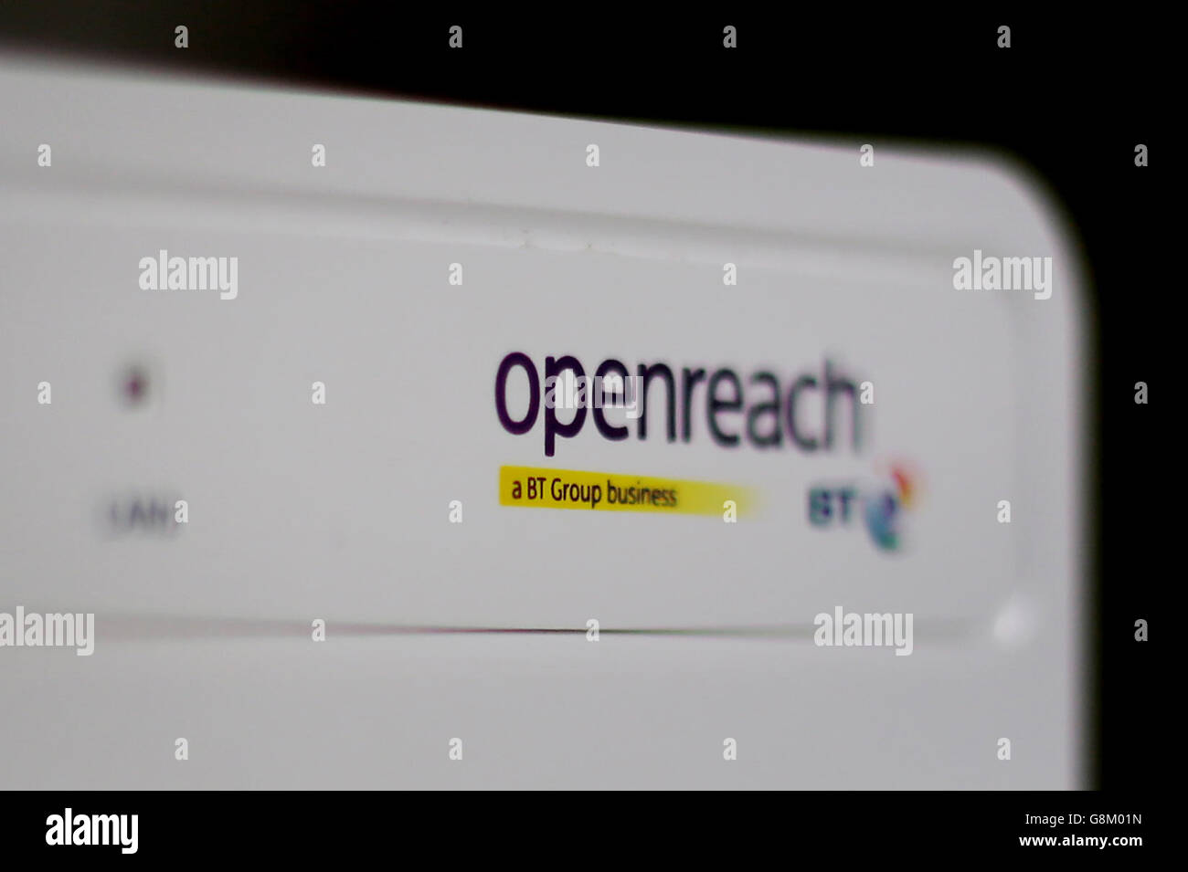 BT Openreach. A British Telecom Openreach internet router Stock Photo ...