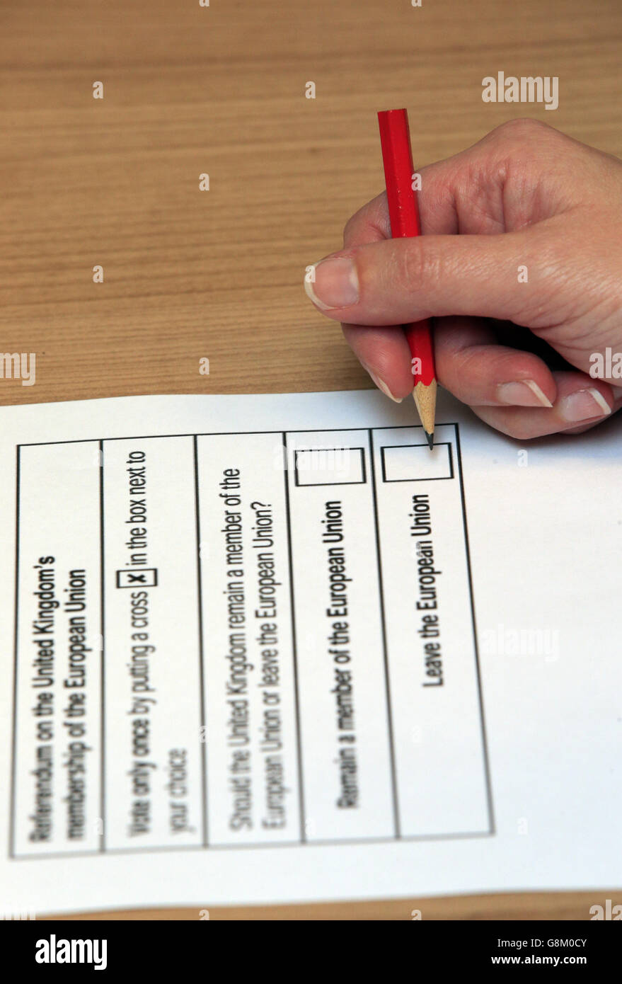 Eu Referendum Ballot Paper High Resolution Stock Photography and Images ...