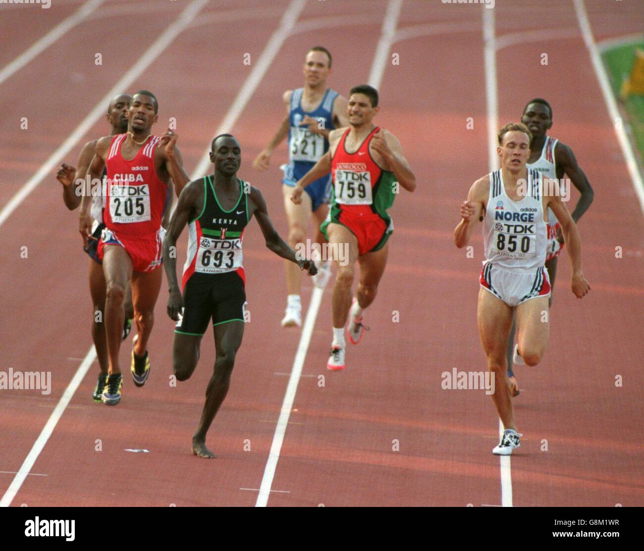 Athletics - Sixth IAAF World Championship - Athens 1997 - Men's 800m ...