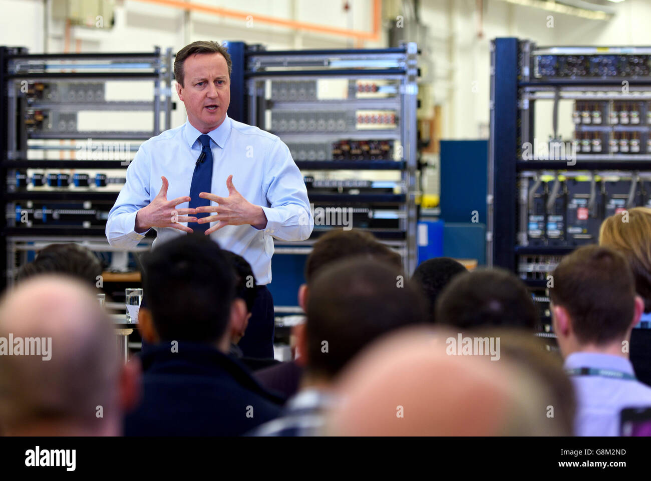 David Cameron visits Siemens Chippenham plant Stock Photo - Alamy