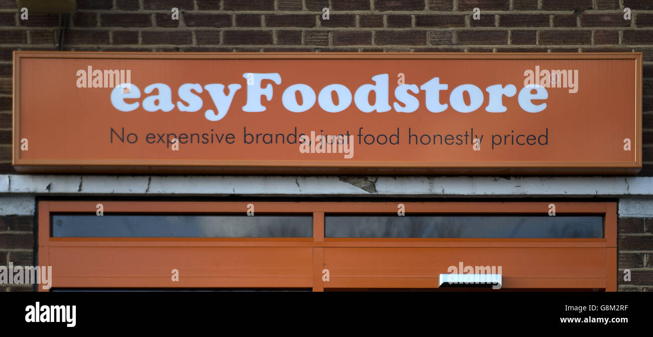 The exterior of a new easyFoodstore owned by easyJet founder Sir ...