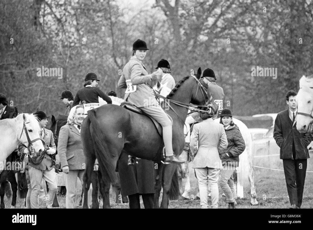 Princess Anne - Garth Hunt Pony Club Hunter Trials - Berkshire Stock ...