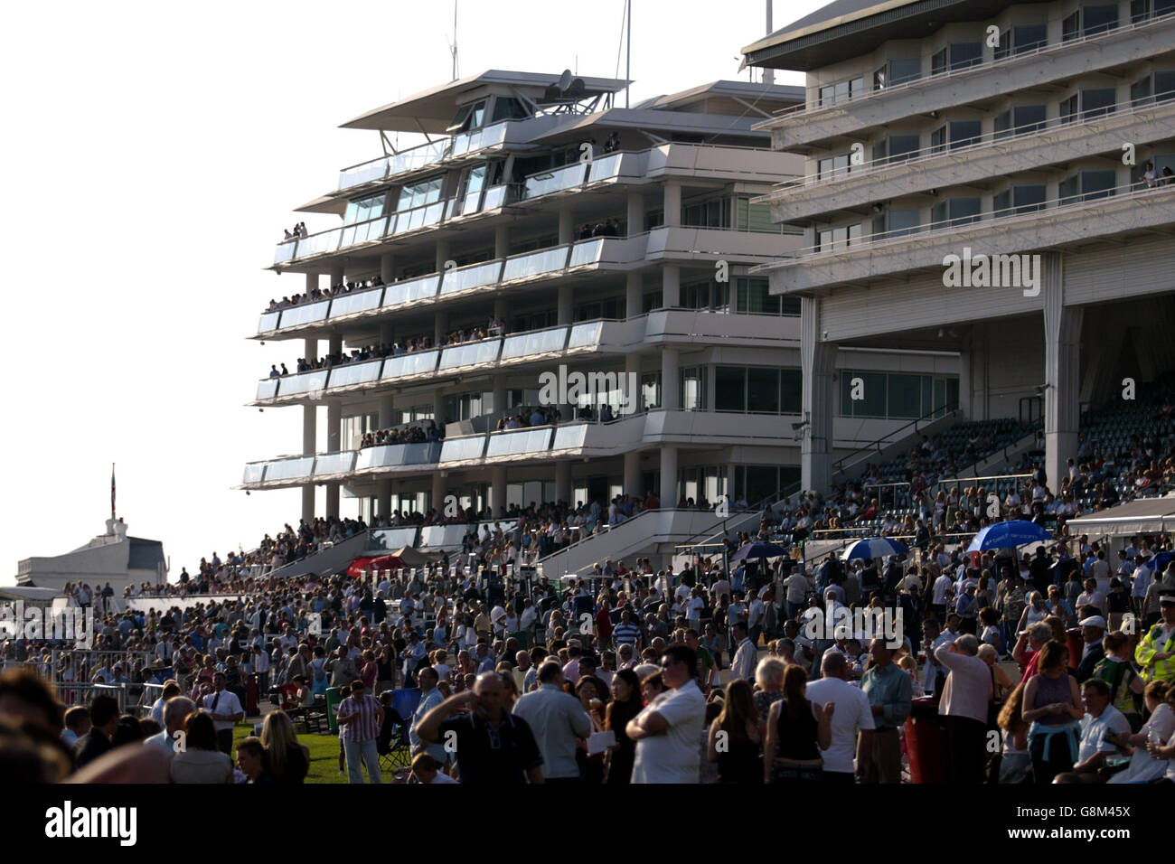 Horse Racing - Epsom Live! - Epsom Downs Racecourse. The Queen's Stand ...