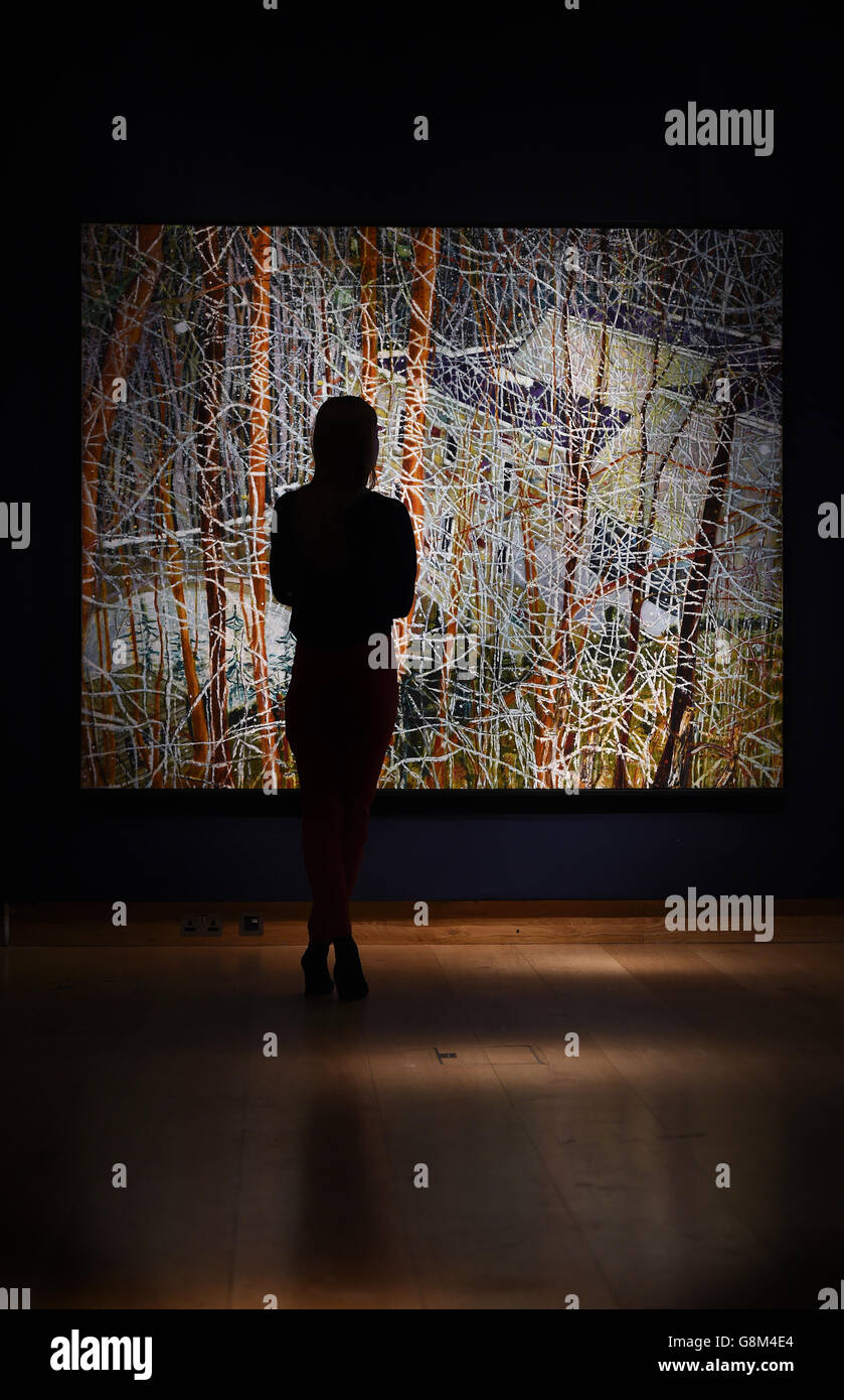 A Christie's gallery assistant looks at The Architect's Home in the ...