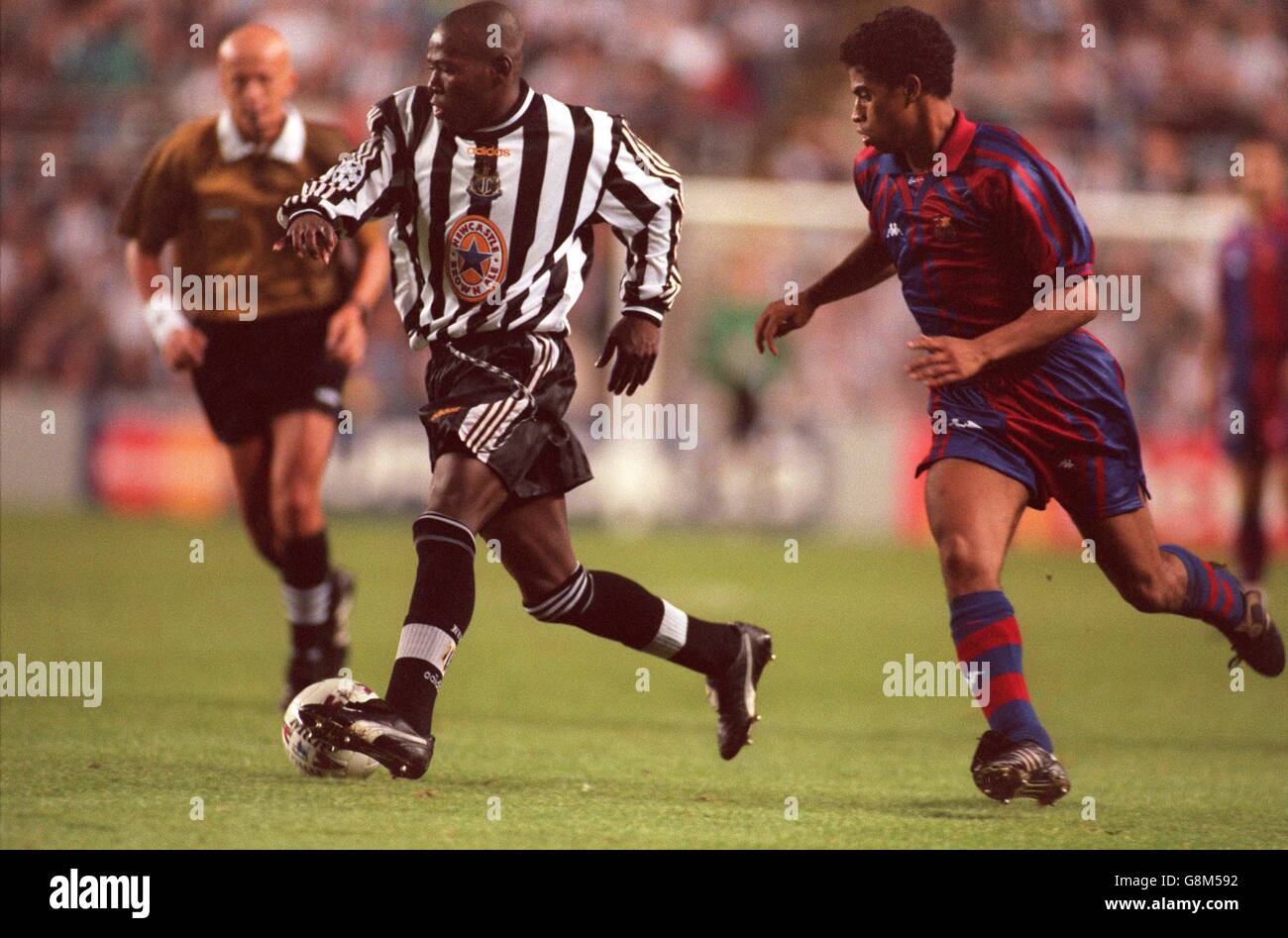 Soccer - UEFA Champions League - Newcastle United v Barcelona Stock ...