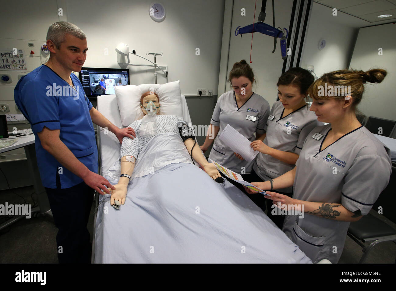 Pictured is a medical scenario at the Alexander Fairley Clinical Skills ...