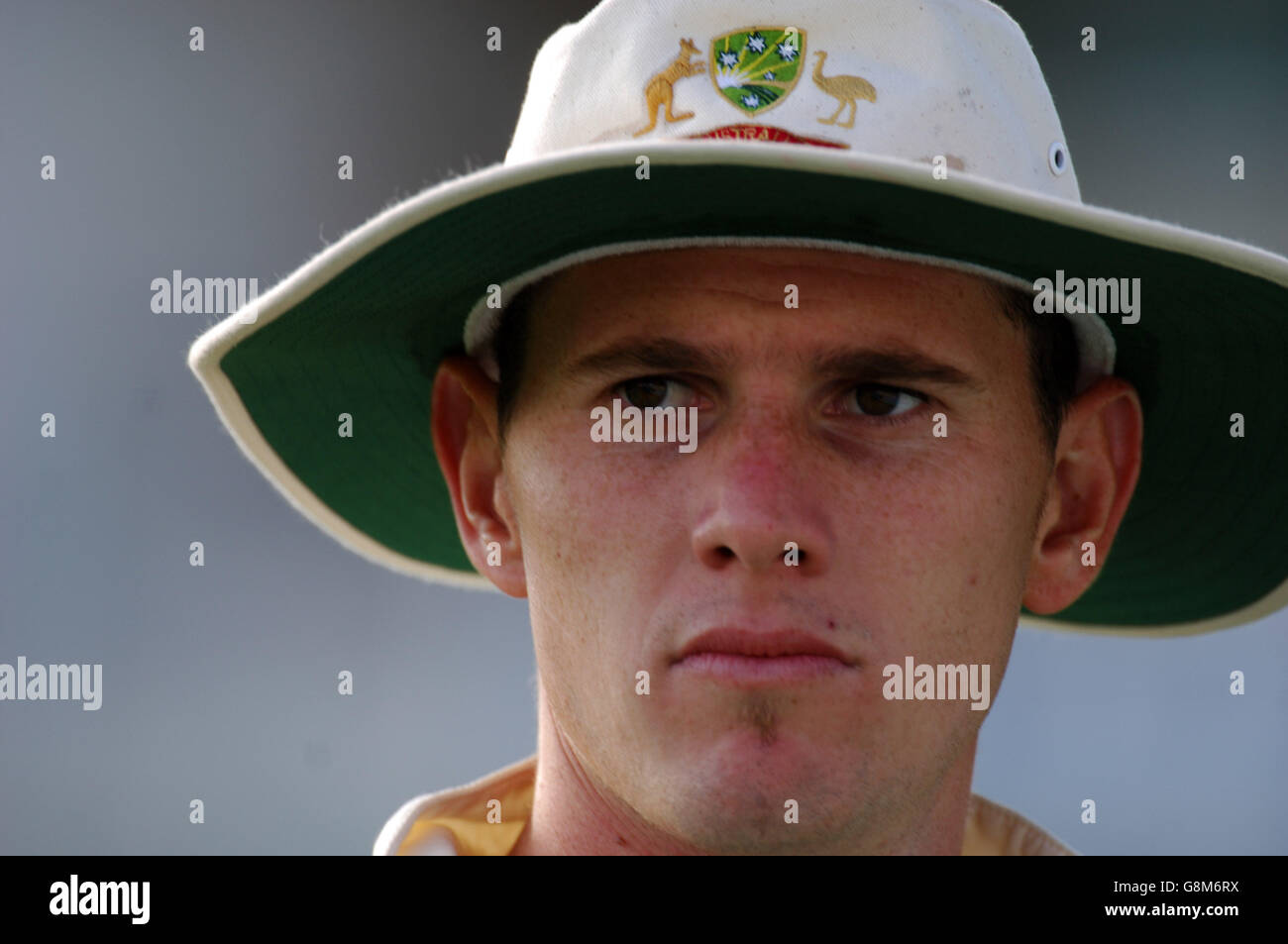 Australia's Shaun Tait finishes the day with two wickets Stock Photo ...