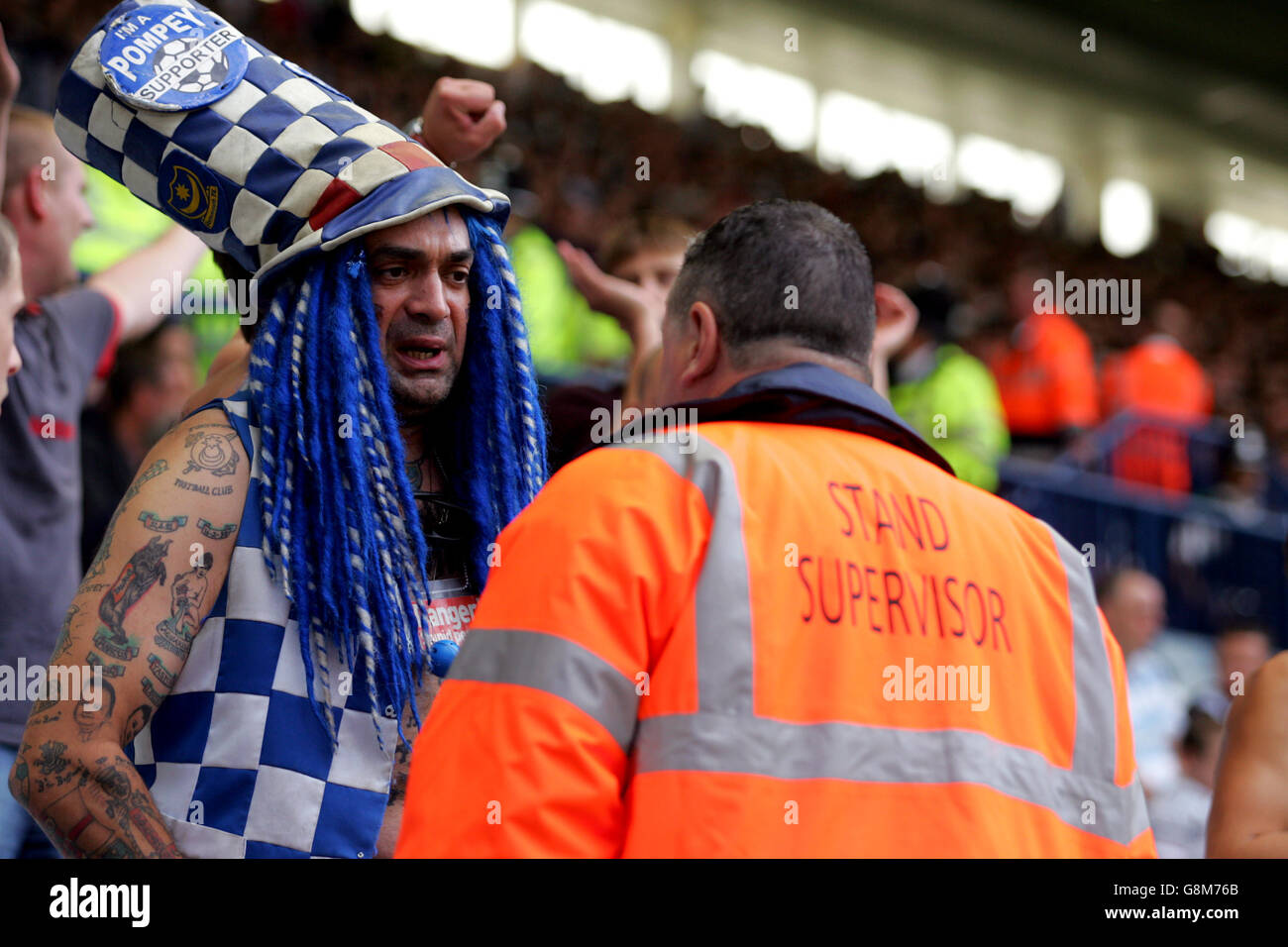 Football club steward hi-res stock photography and images - Alamy
