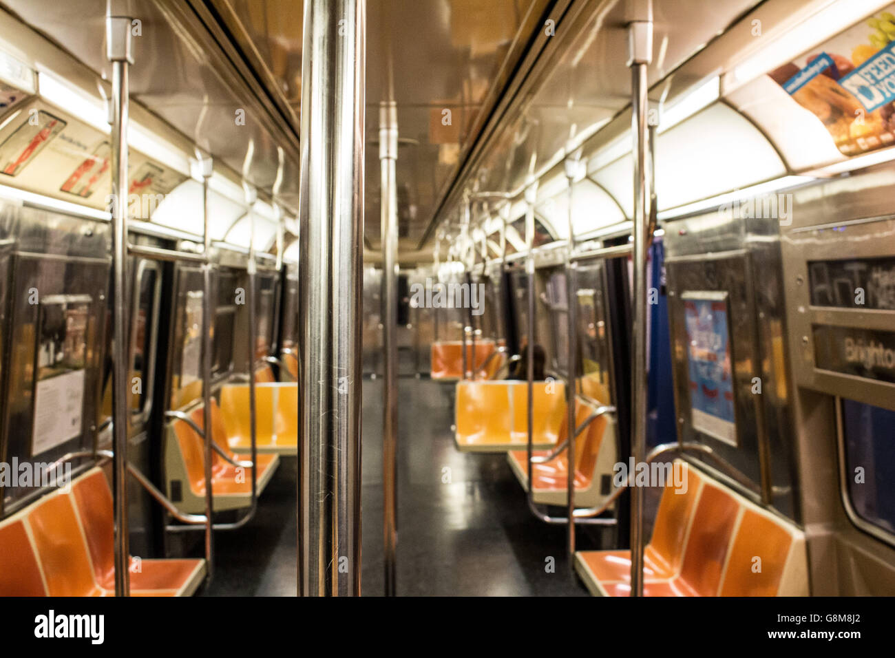 New York Subway Train Stock Photo - Alamy