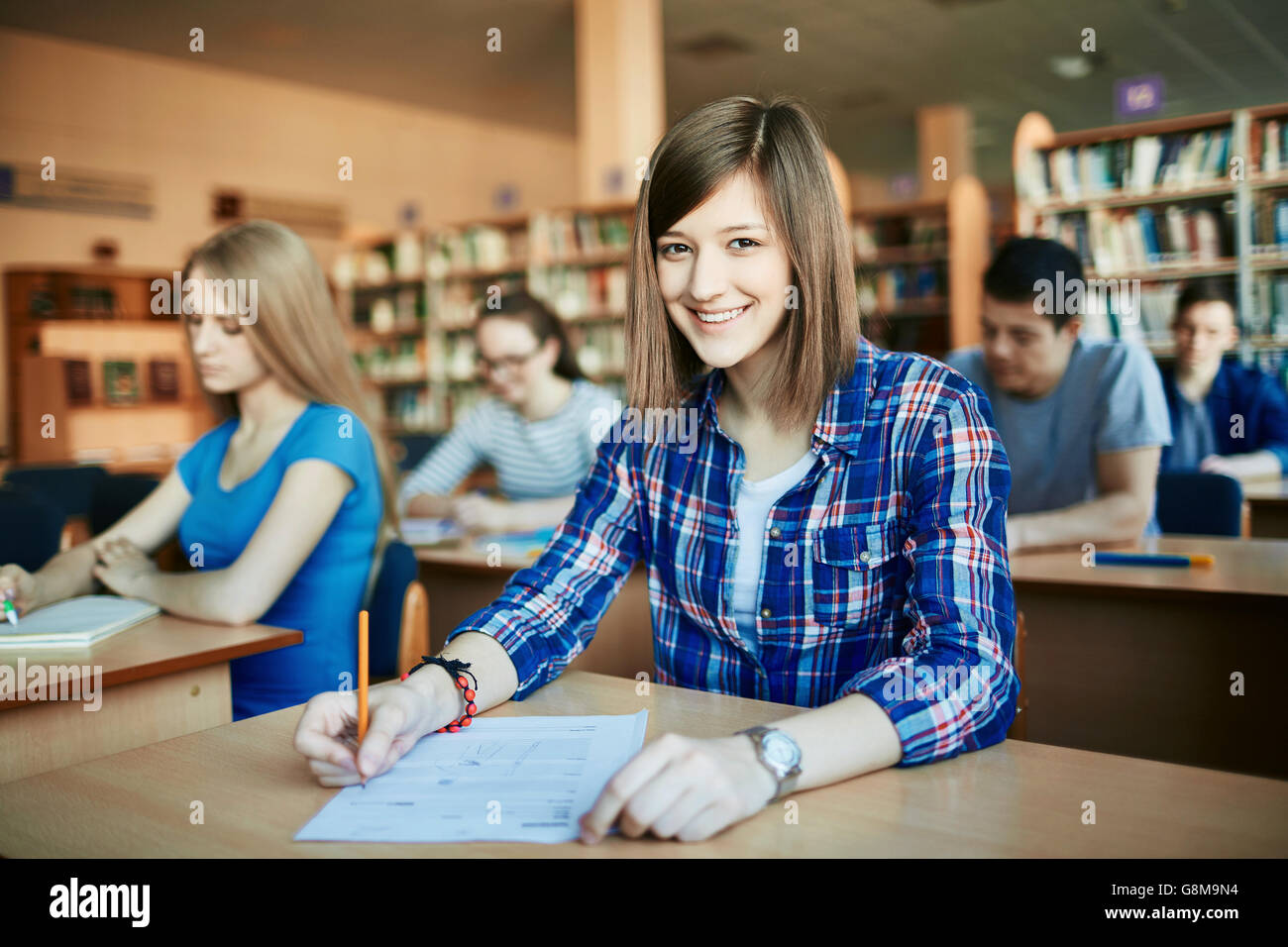 Carrying out task Stock Photo - Alamy