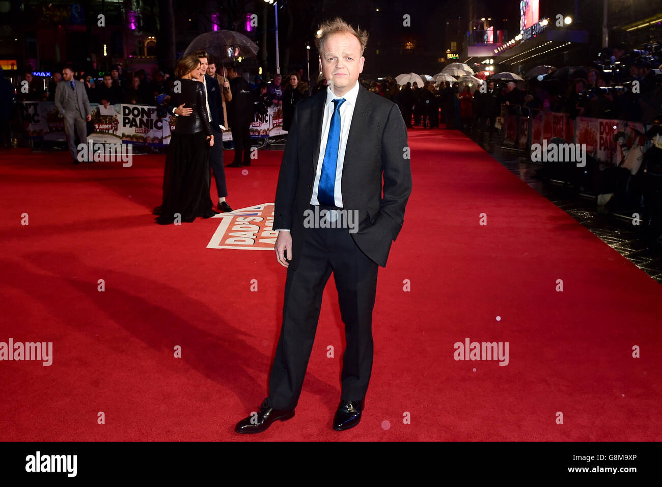 Toby Jones attending the World premiere of Dad's Army at the Odeon ...