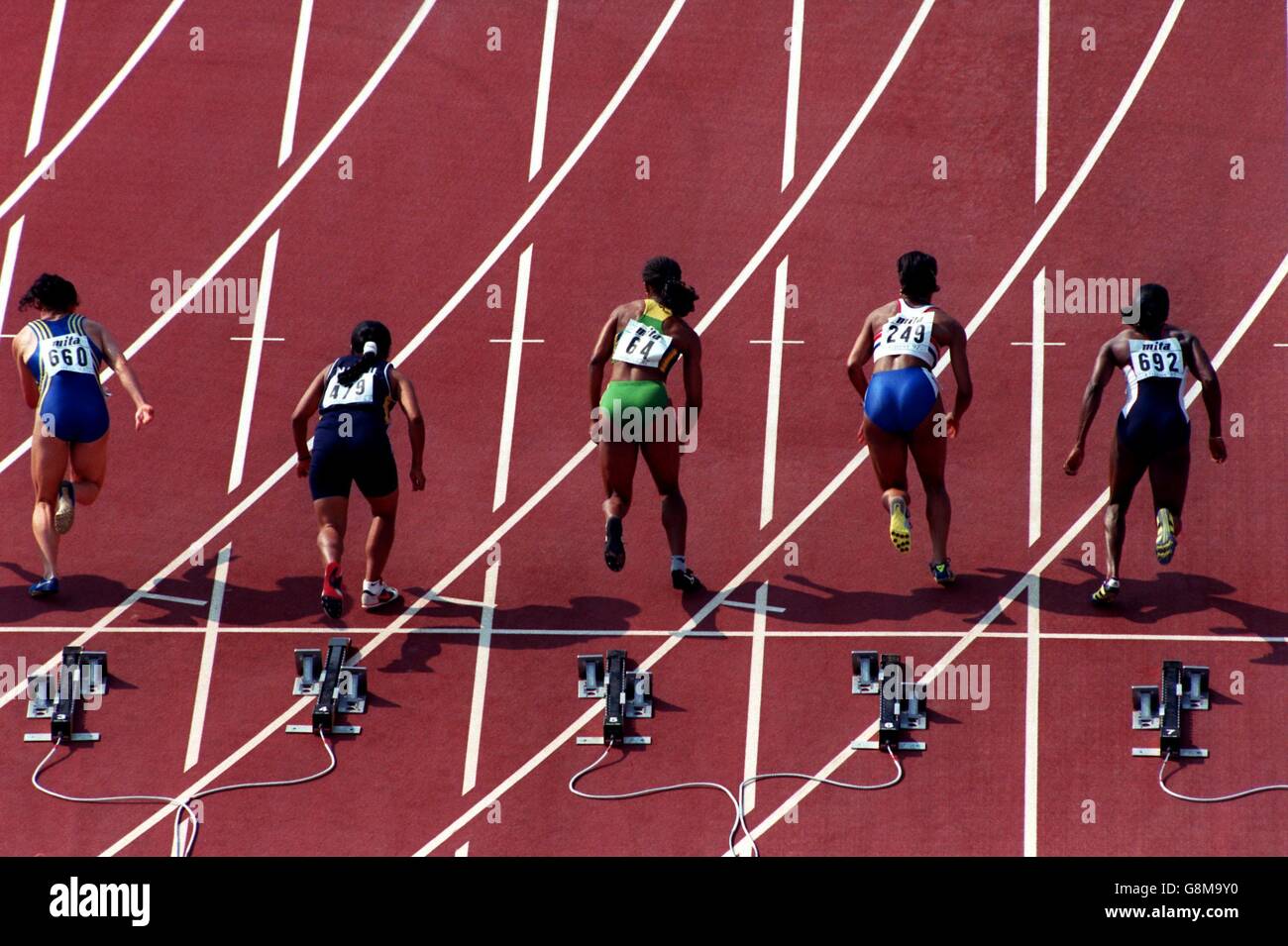 Athletics - Sixth IAAF World Championship - Athens 1997. The start of ...