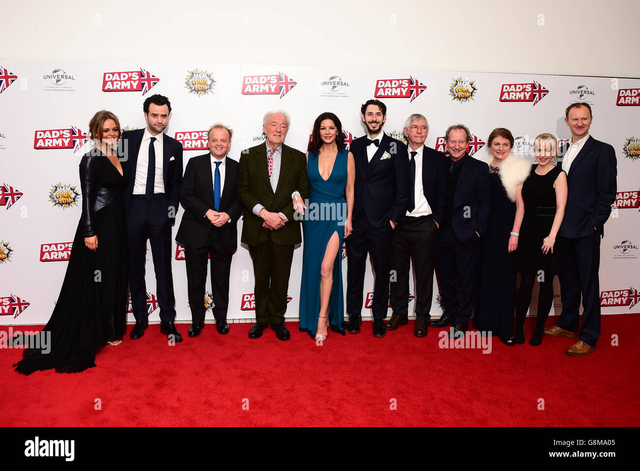 The Cast and Crew of Dad's Army attending the World premiere of Dad's ...