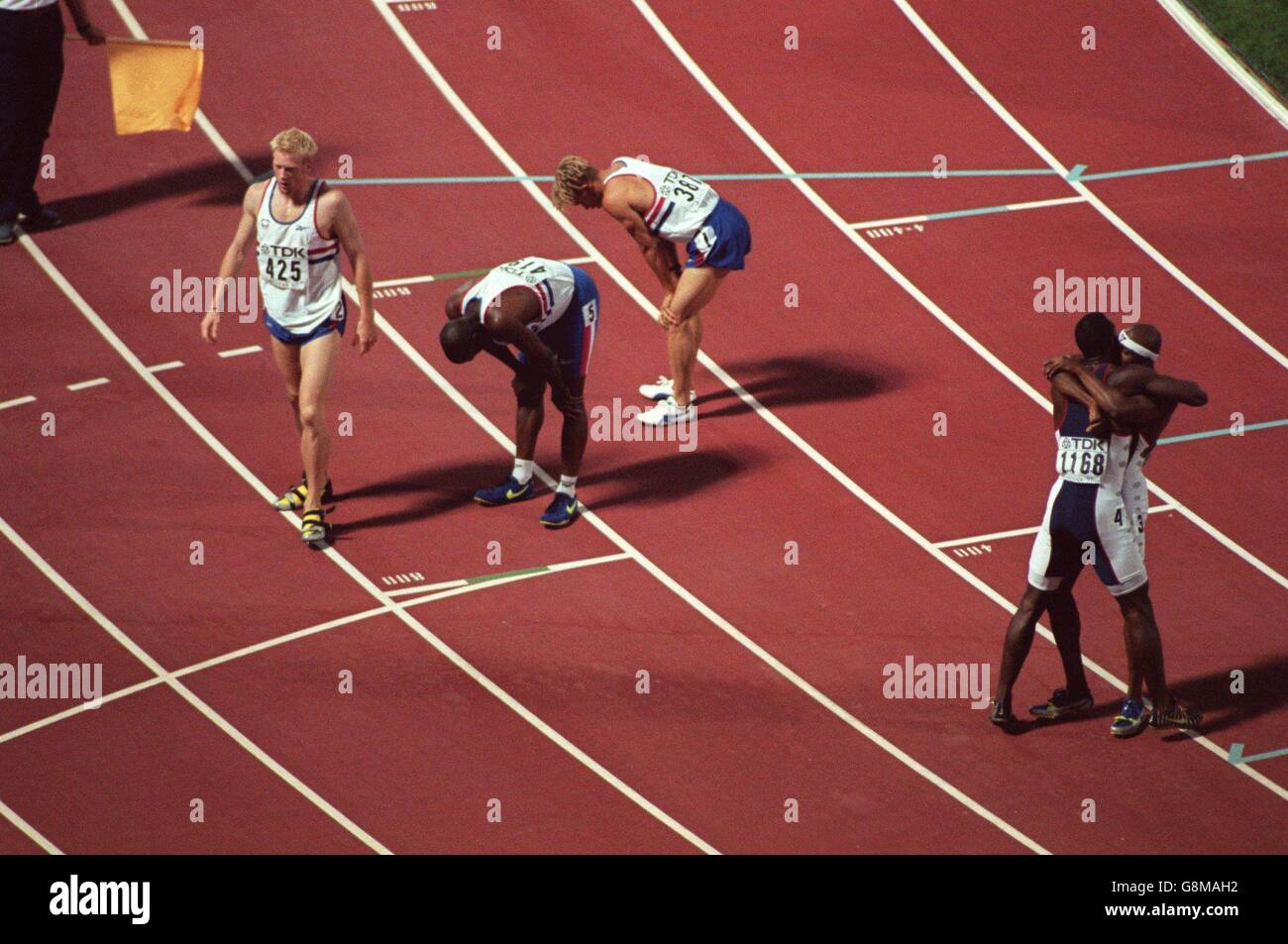 Athletics - Sixth IAAF World Championship - Athens 1997 - Men's 4x400m ...