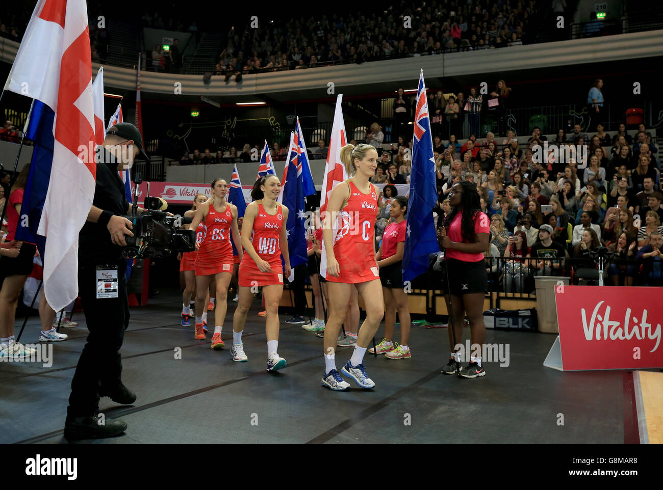Netball england team hi-res stock photography and images - Alamy