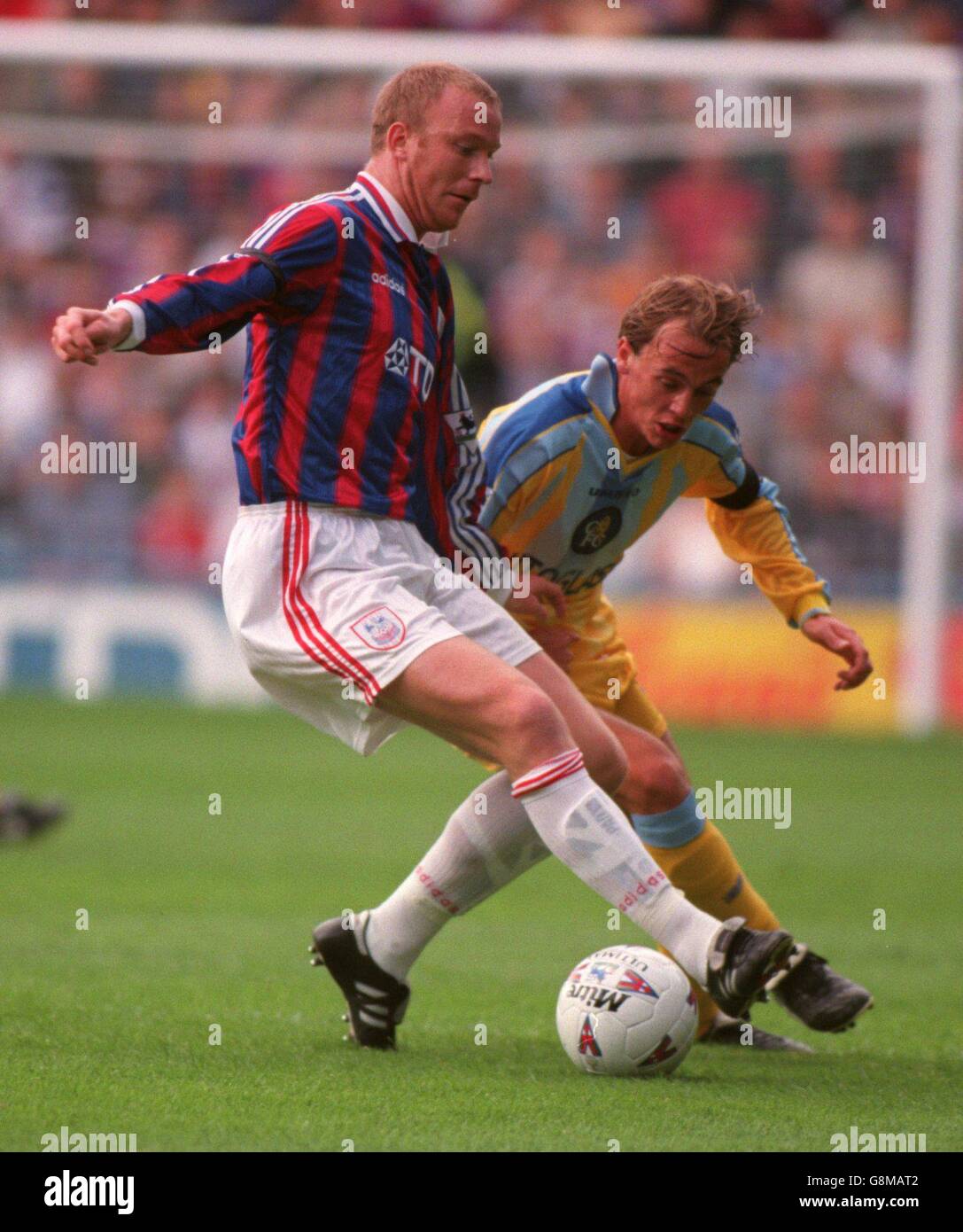 Neil emblen crystal palace turns away mark nicholls hi-res stock ...