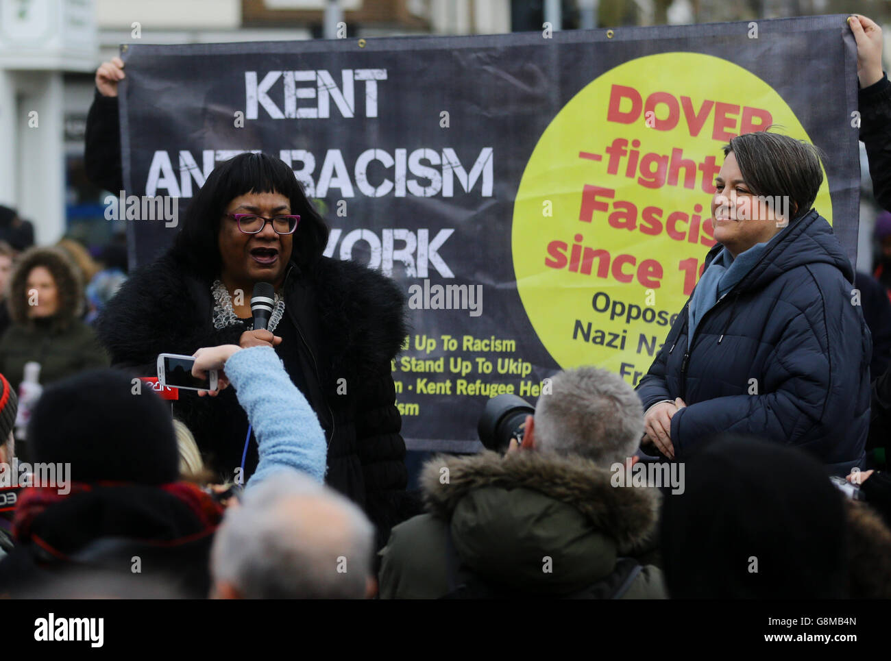 Dover immigration protest hi-res stock photography and images - Alamy