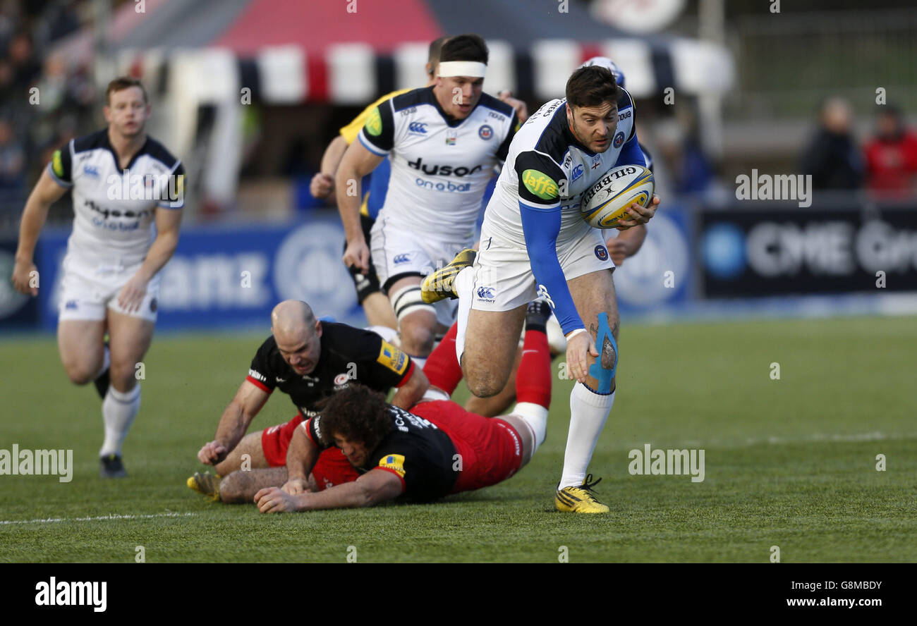 Saracens v Bath Rugby - Aviva Premiership - Allianz Park Stock Photo ...