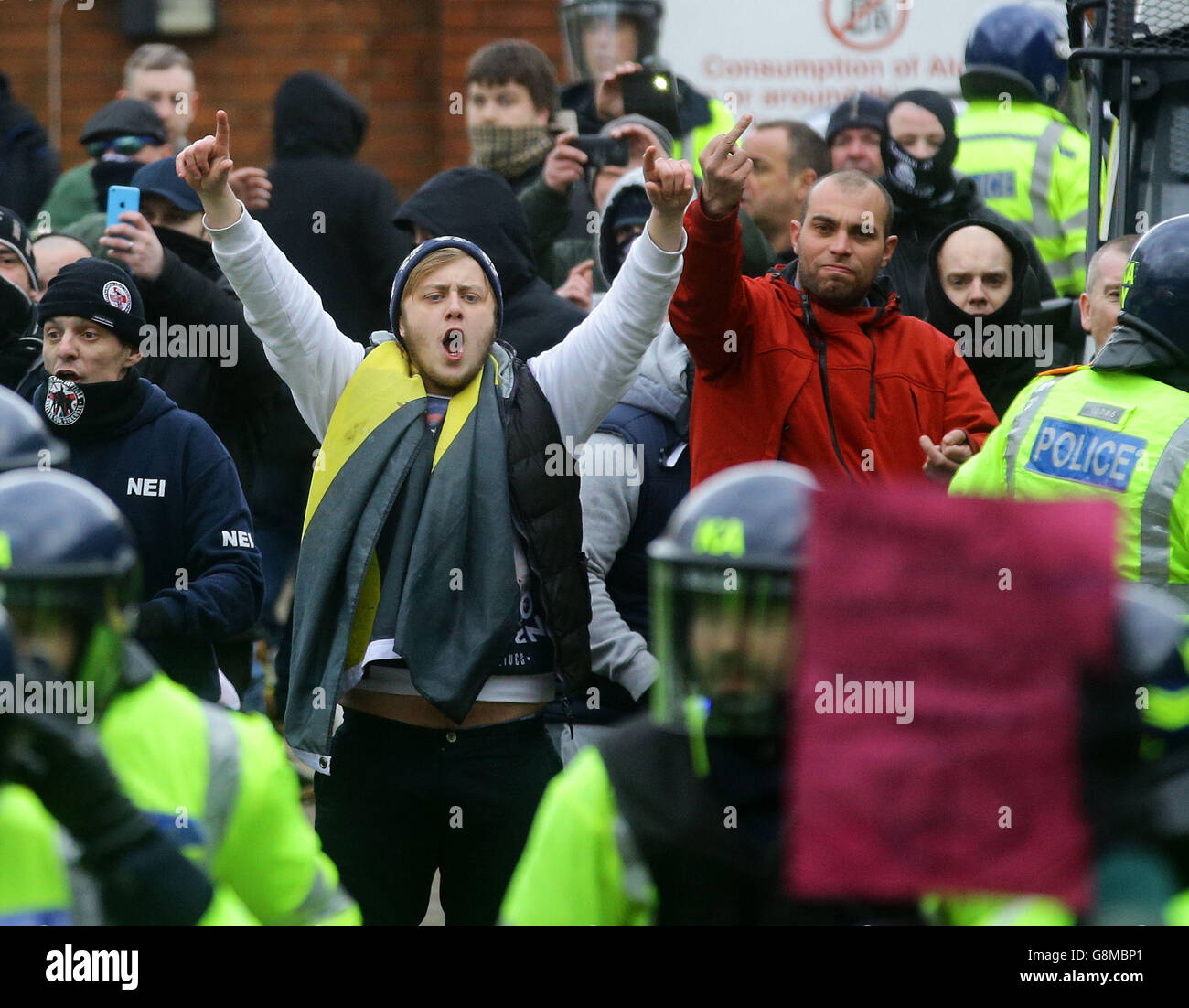 Dover immigration protest Stock Photo - Alamy