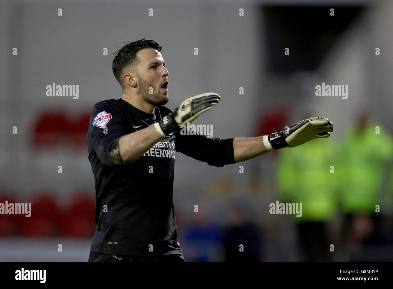 Charlton Athletic goalkeeper Stephen Henderson celebrates Stock Photo ...