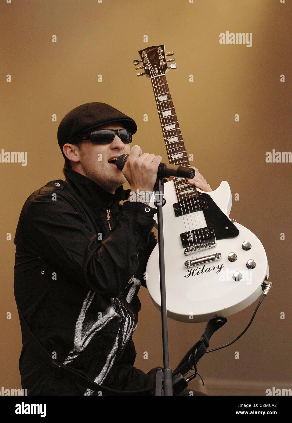 Good charlotte performing on the channel 4 stage hi-res stock ...