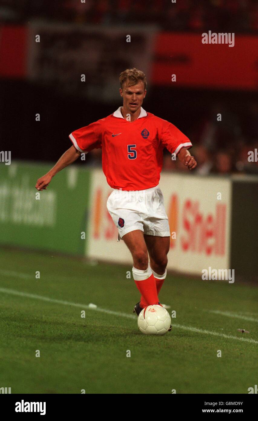 International Soccer - Holland v Belgium. Arthur Numan, Holland Stock ...
