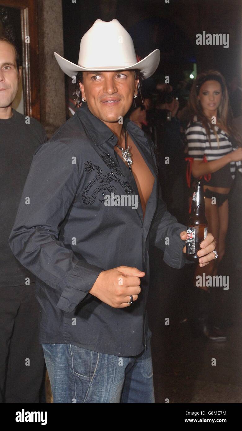 Jordan and peter andre during the afterparty hi-res stock photography ...