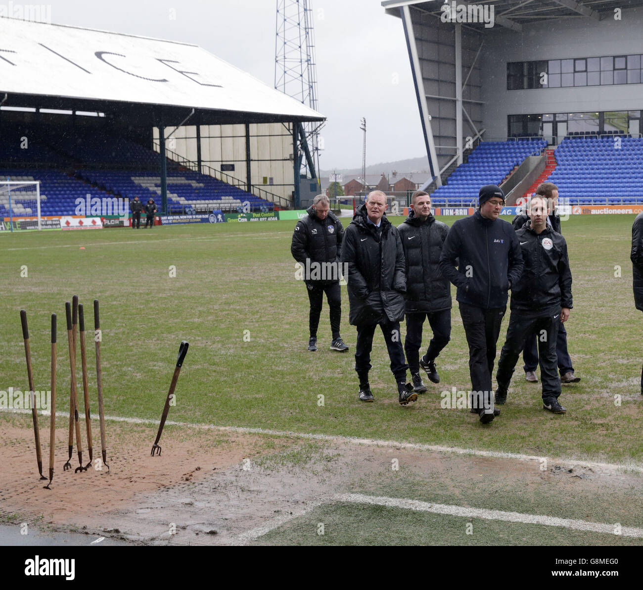 Football soccer birmpics full length pitch inspection hi-res stock ...