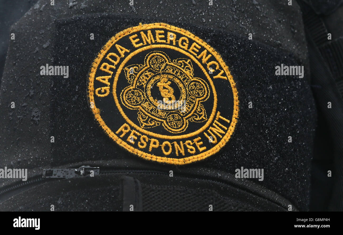 Armed Gardai from the forces Emergency Response Unit on patrol in North ...