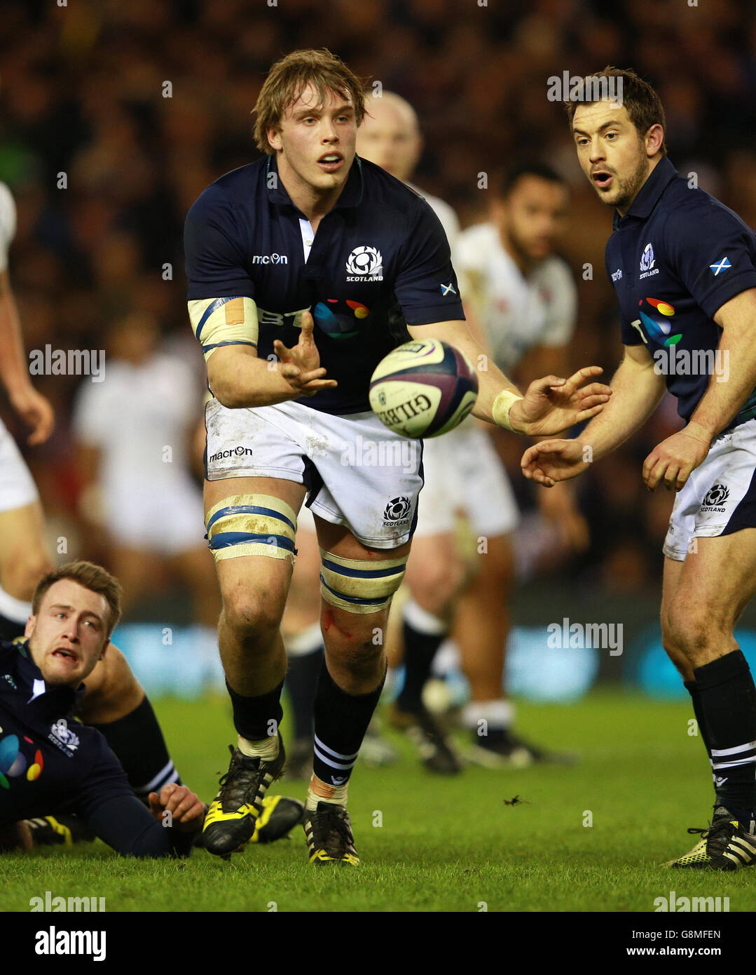 Scotland's Jonny Gray during the 2016 RBS Six Nations match at BT ...