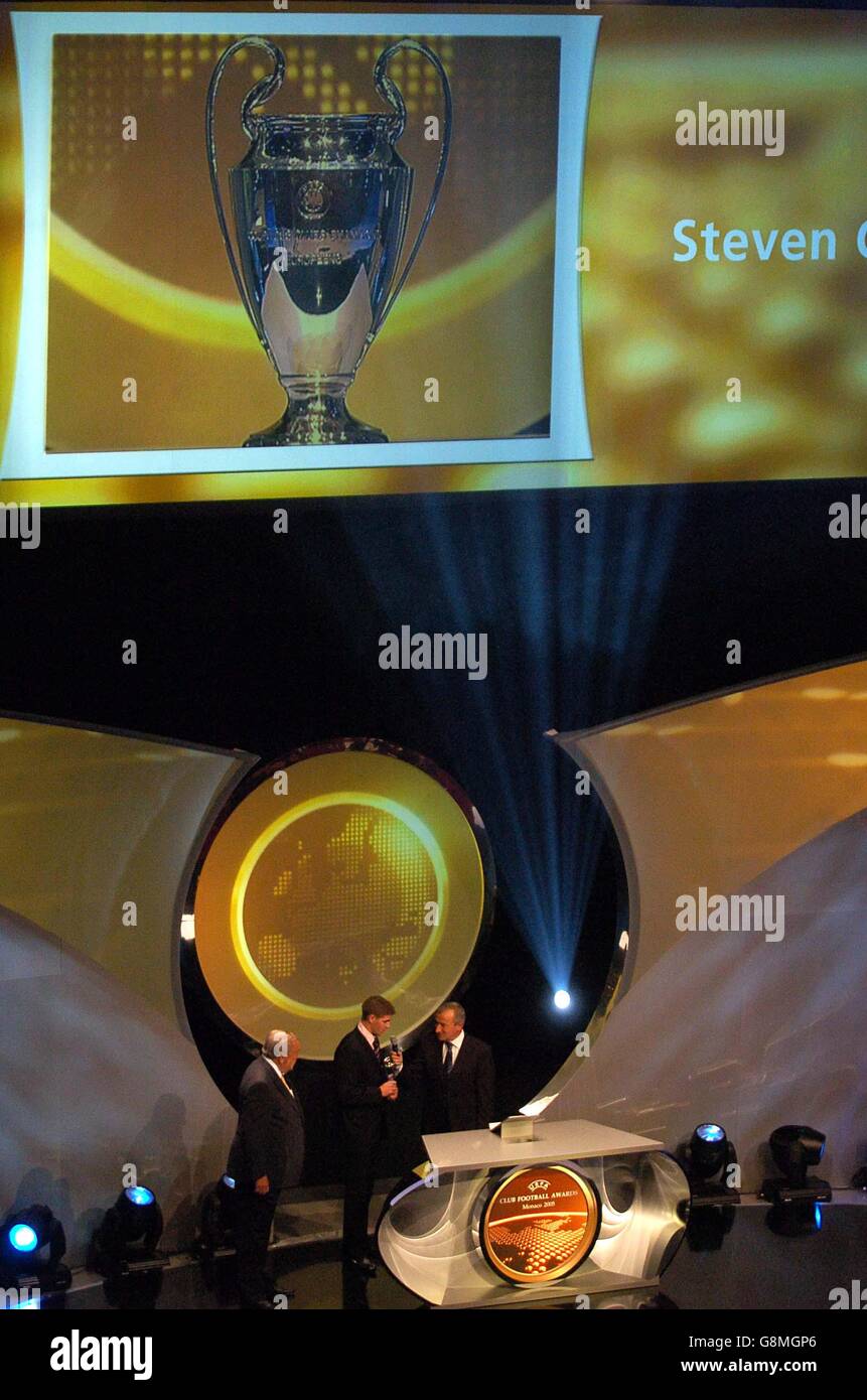 Soccer - UEFA Champions League Draw - Monaco - MVP Award. Steven ...