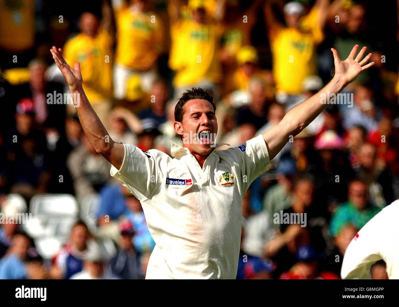 Australia's Shaun Tait celebrates after bowling England's Marcus ...