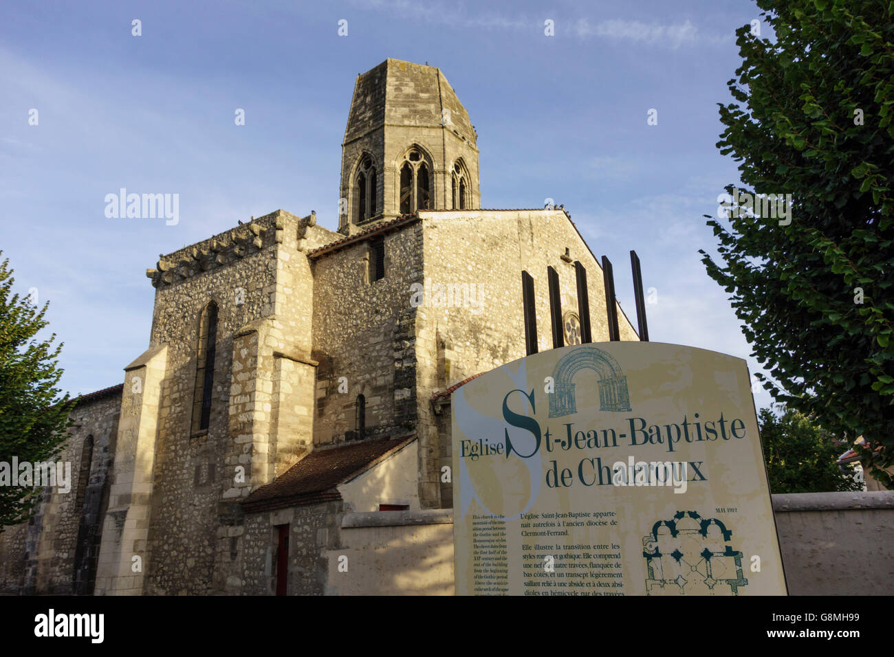 Eglise St Jean Baptiste, Charroux, Allier, Auvergne, France. Charroux ...