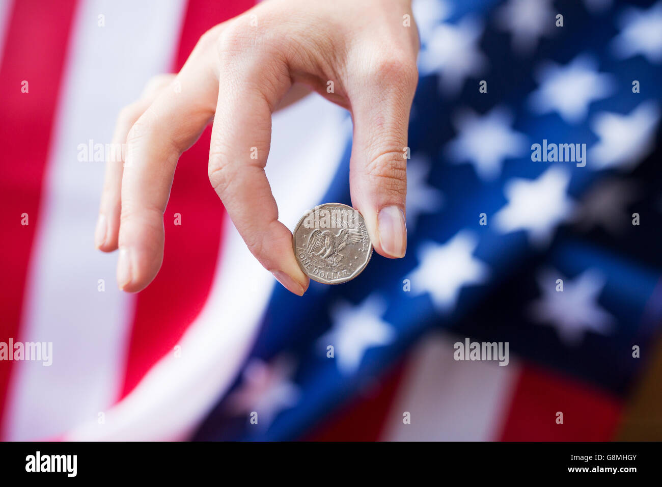 Us coins flag hi-res stock photography and images - Alamy
