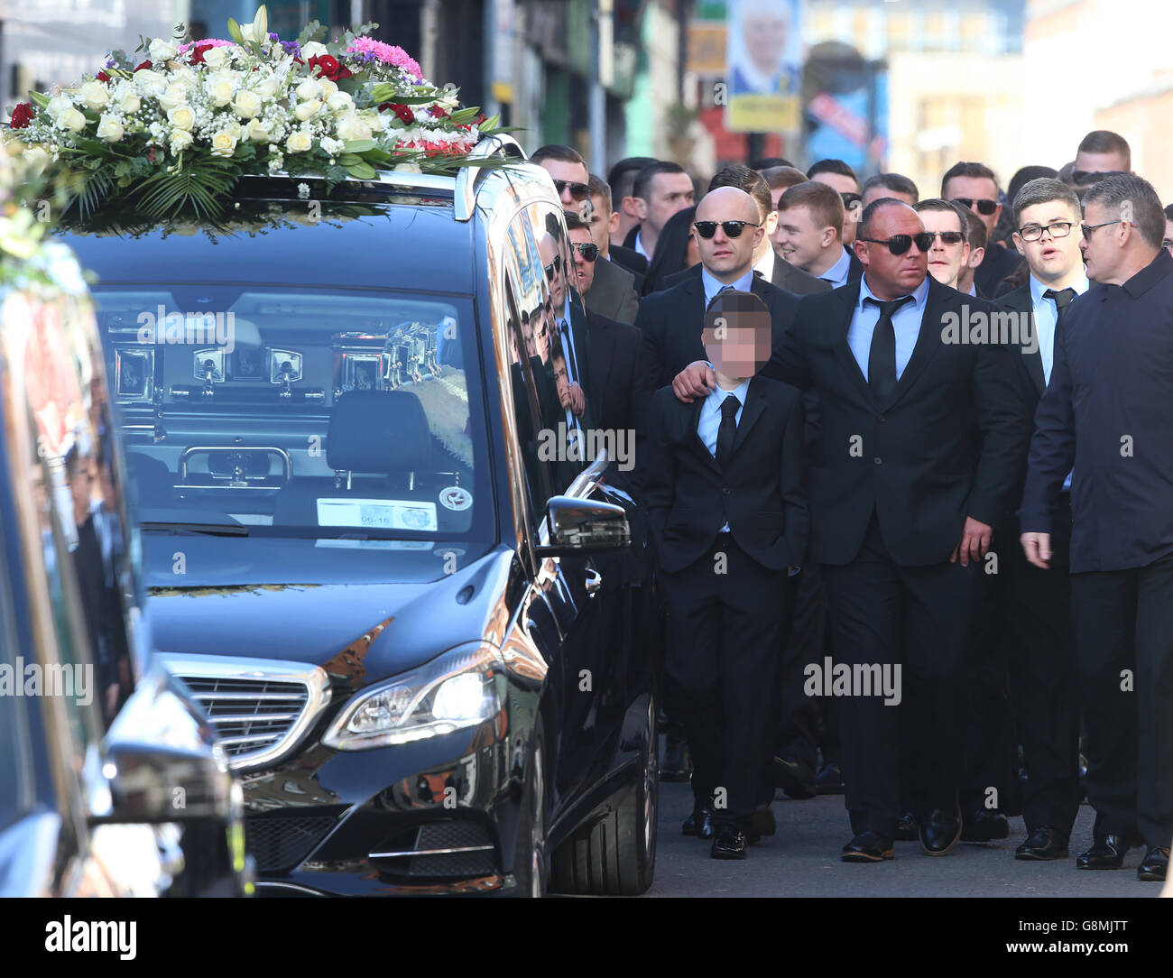 David Byrne funeral Stock Photo - Alamy