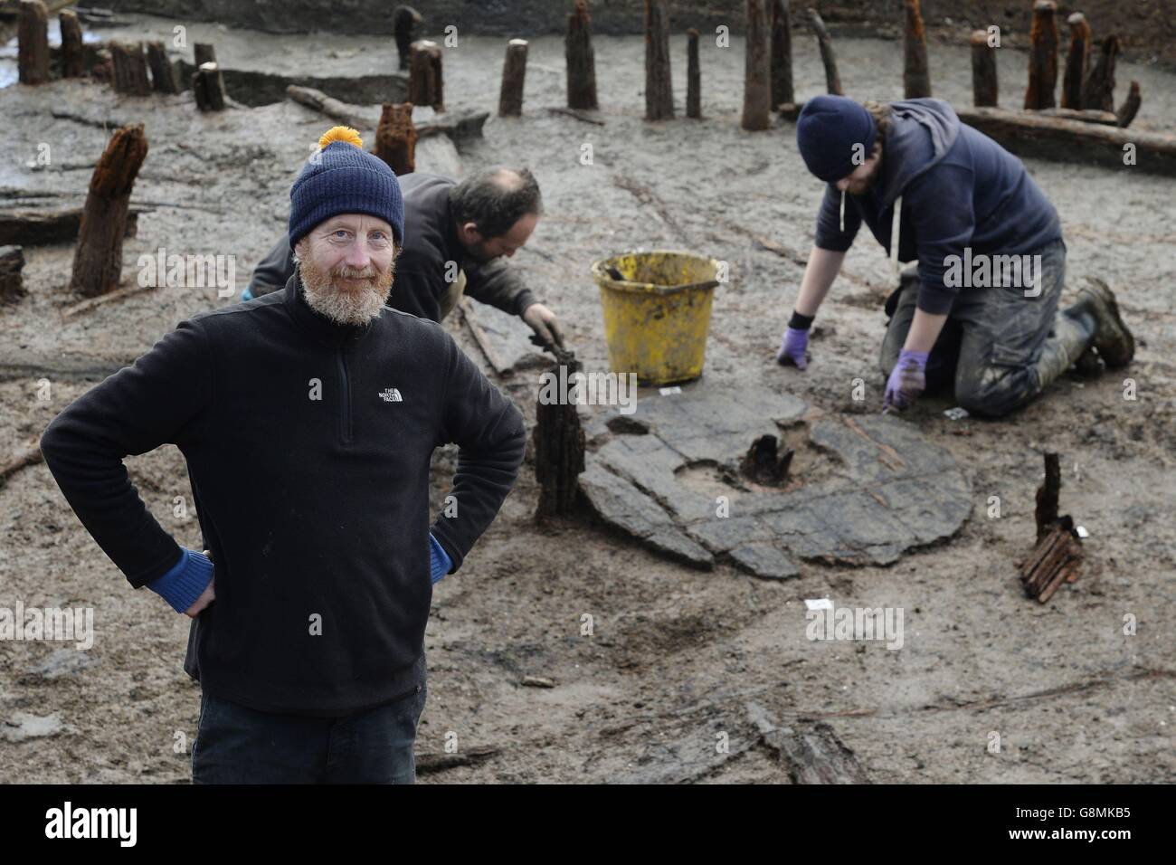 Site director Mark Knight of the Cambridge Archaeological Unit at the ...