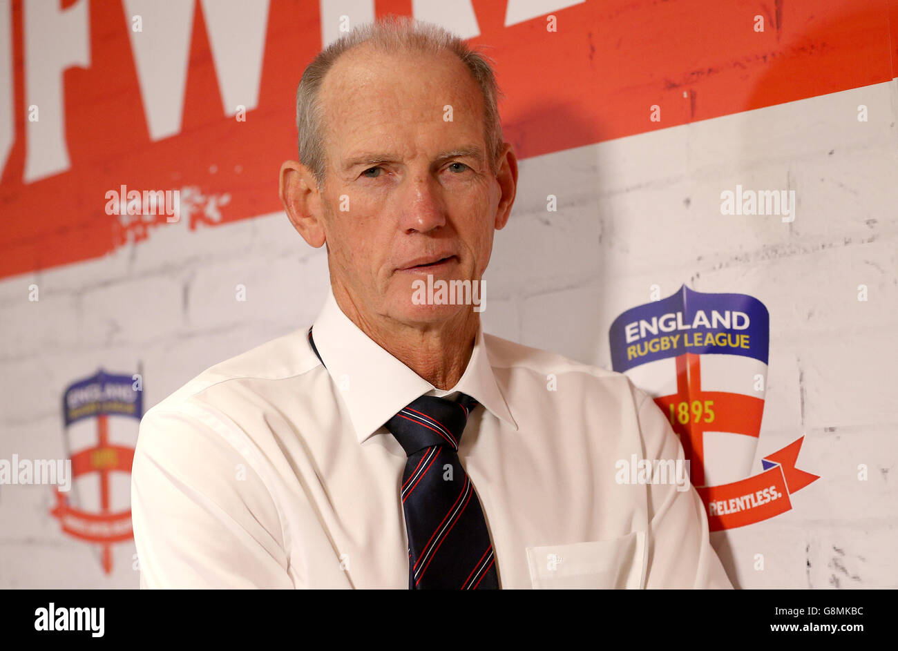 New England Rugby League Head Coach Wayne Bennett, during a press ...
