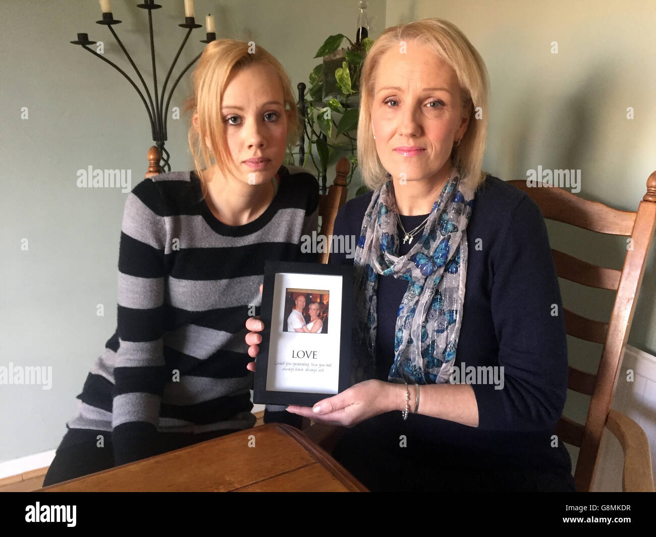 Tracey Fyfe, the widow of former police officer Paul Fyfe who was ...