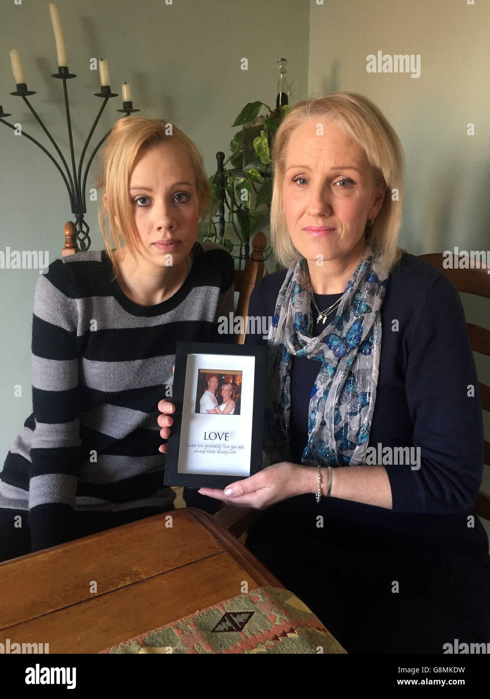 Tracey Fyfe, the widow of former police officer Paul Fyfe who was ...