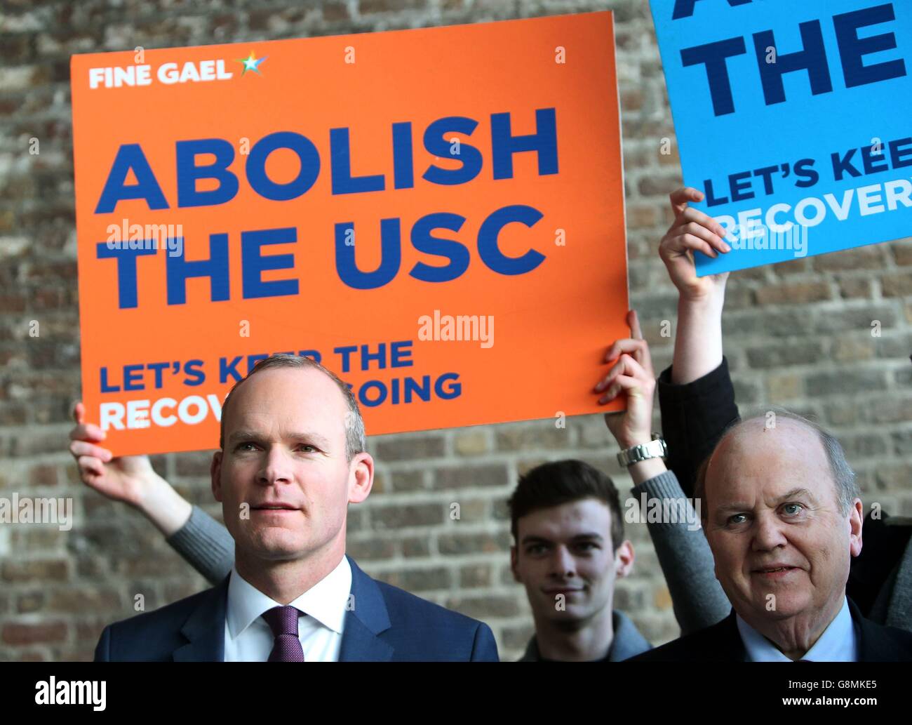 Minister for Finance Michael Noonan (right) with Minister for ...